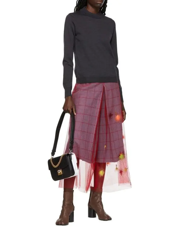 MAISON MARGIELA Wool Pullover With Contrast Stitching