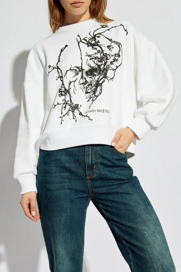 Alexander McQueen Graphic Printed Crewneck Sweatshirt