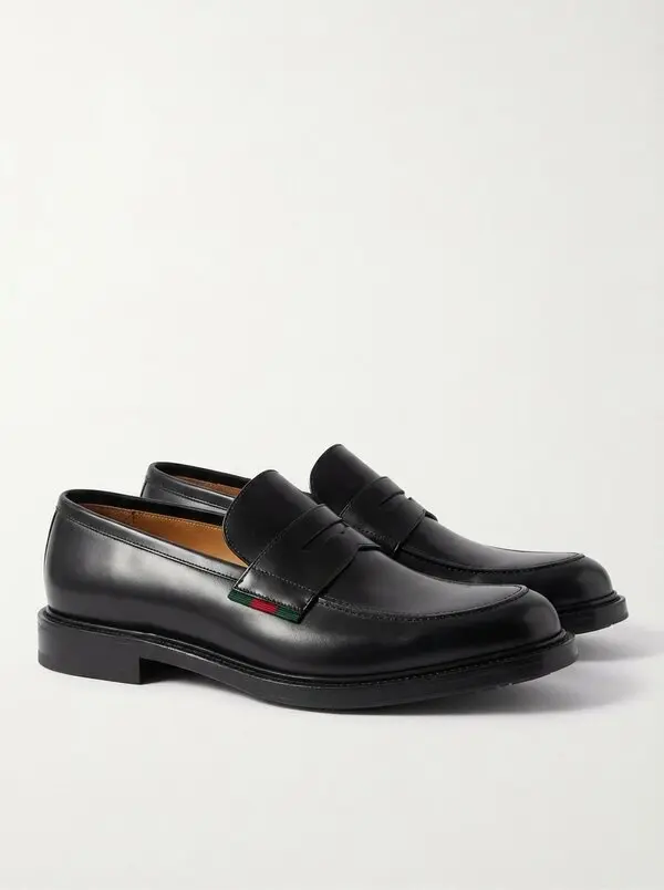 Gucci Web Slip-on Loafers