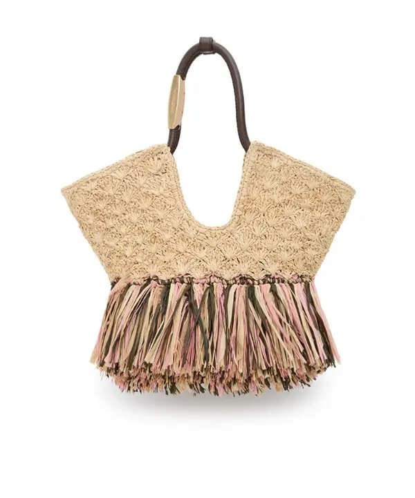 Zimmermann Goldentime Small Fringe Tote - Natural