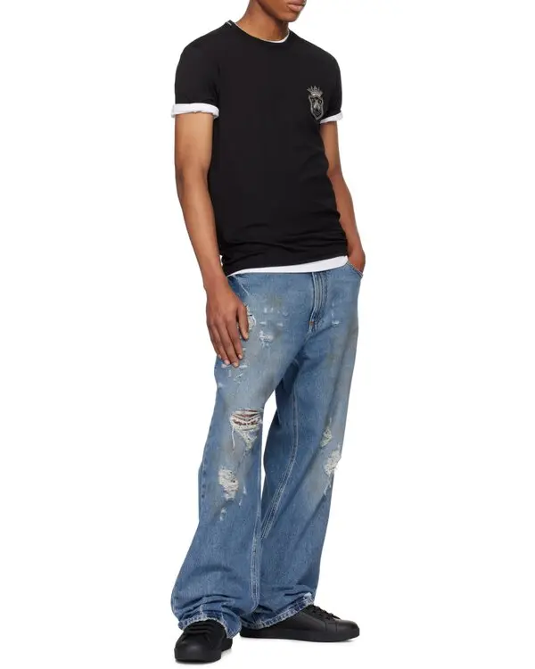 Dolce & Gabbana Dolce Gabbana Logo Patch Crewneck T-shirt