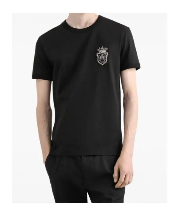 Dolce & Gabbana Dolce Gabbana Logo Patch Crewneck T-shirt