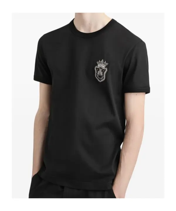 Dolce & Gabbana Dolce Gabbana Logo Patch Crewneck T-shirt