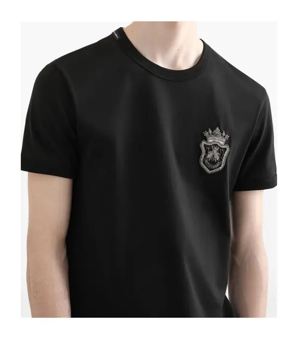 Dolce & Gabbana Dolce Gabbana Logo Patch Crewneck T-shirt
