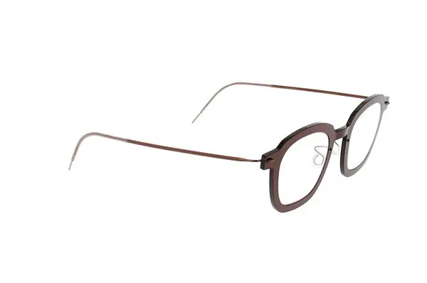 LINDBERG 6587 Square Frame Eyeglasses - Red