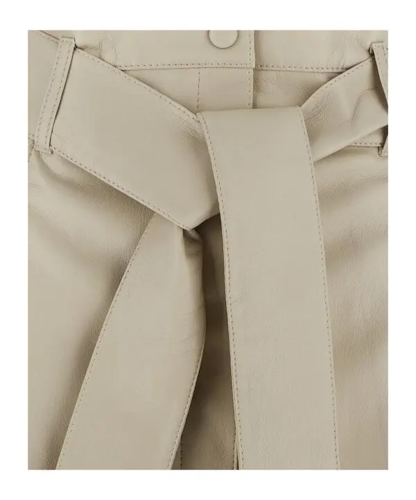 Nanushka Belted High-waist Mini Skirt - No