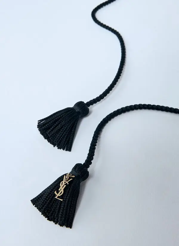 Saint Laurent Tasseled Braided Necklace