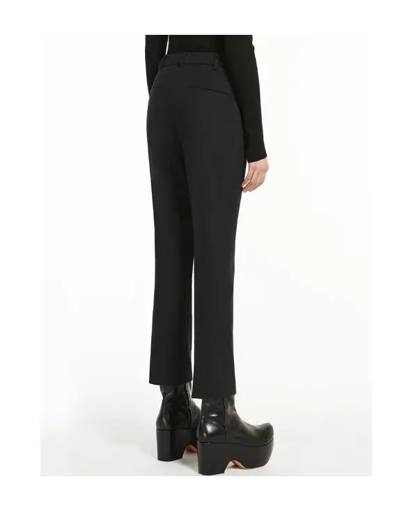 Sportmax Tailored Stretch Cotton Pants - Black
