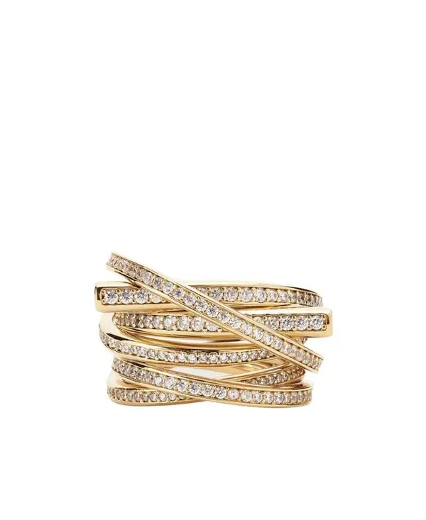 FERRAGAMO Twisted Gemstone Ring - Yellow
