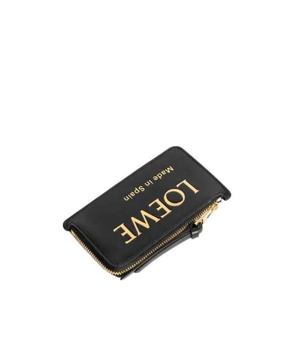 Loewe Logo Printed Zip-around Card Case
