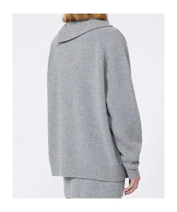 Sportmax Salpa Loose Fit Knitted Jumper With Zipper Detail