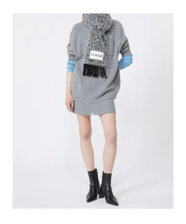 Sportmax Salpa Loose Fit Knitted Jumper With Zipper Detail
