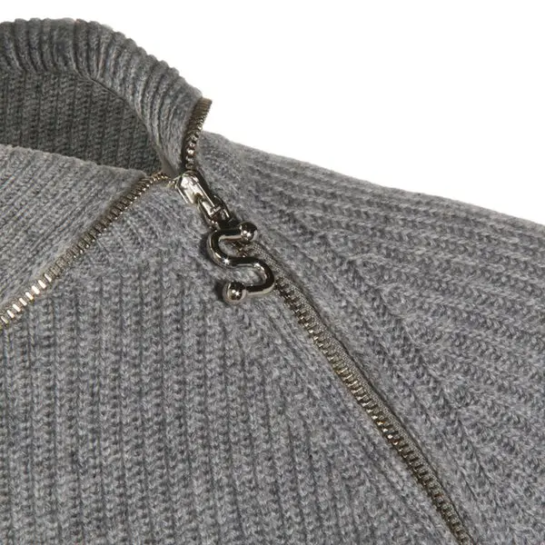 Sportmax Salpa Loose Fit Knitted Jumper With Zipper Detail