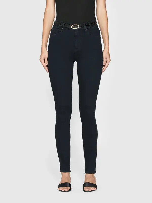 FRAME Le High Skinny Jeans - Black