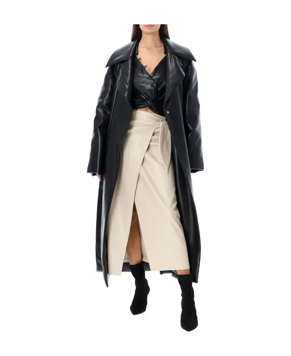 Nanushka Liano Belted Trench Coat