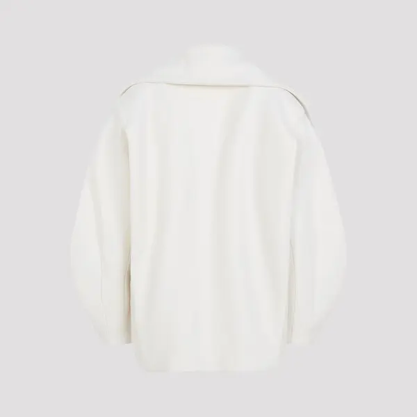 Jacquemus Double-breasted Long-sleeved Coat - White