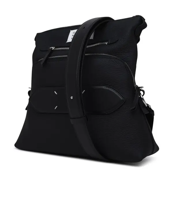 MAISON MARGIELA Logo Patch Zip-up Shoulder Bag