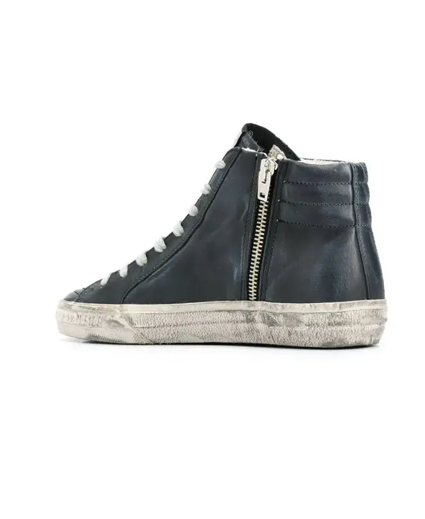 GOLDEN GOOSE Distressed High-top Sneakers - Black