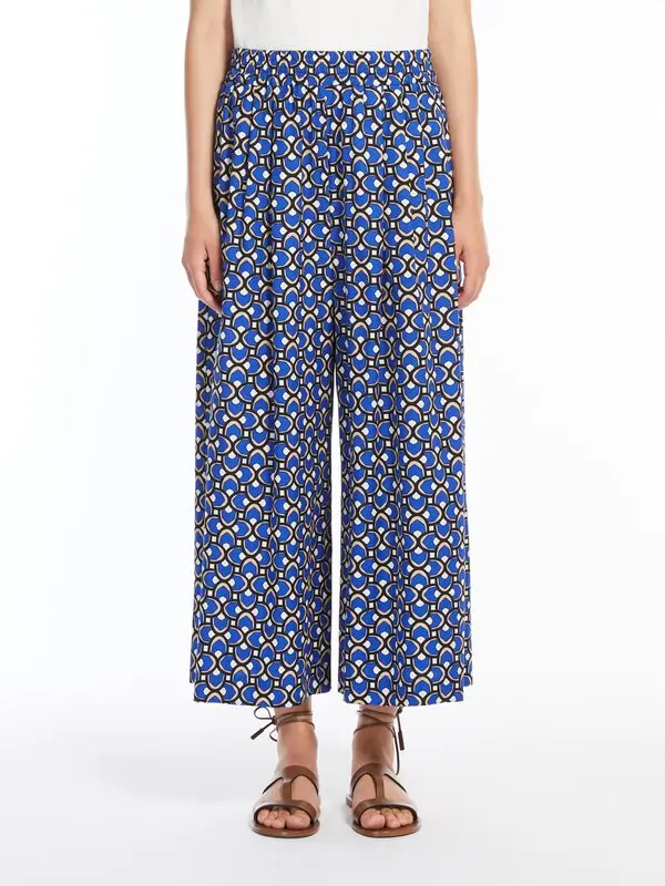 Max Mara All-over Patterned Wide Leg Pants