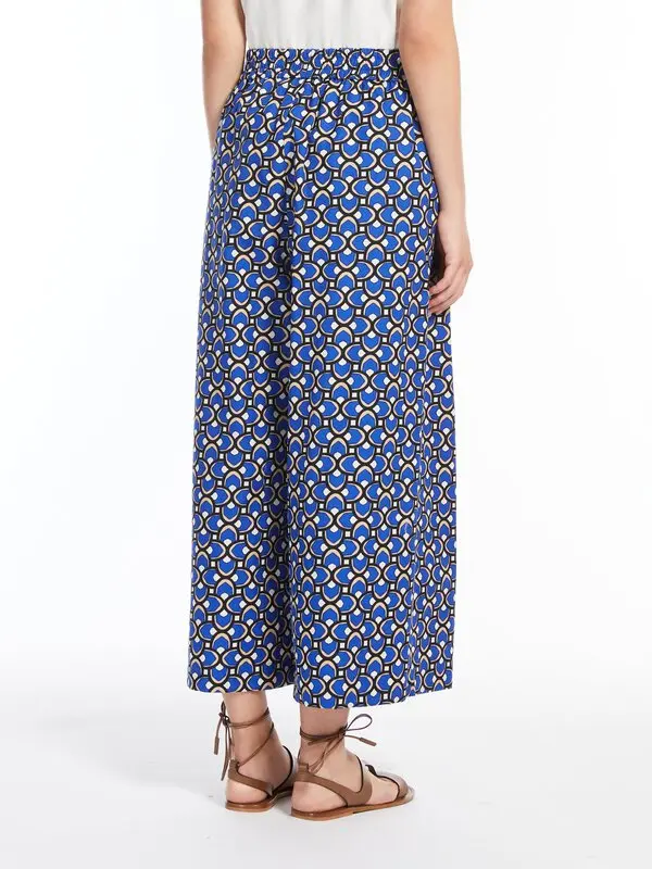 Max Mara All-over Patterned Wide Leg Pants