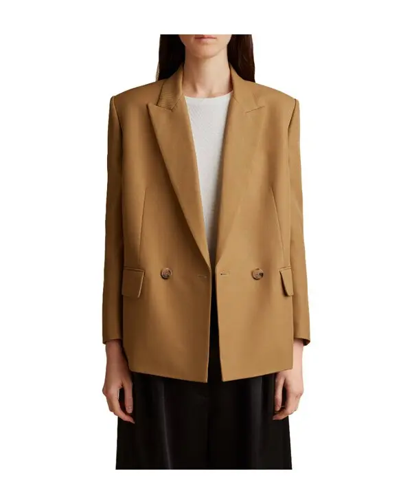 Khaite Peak-lapel Double-breasted Blazer