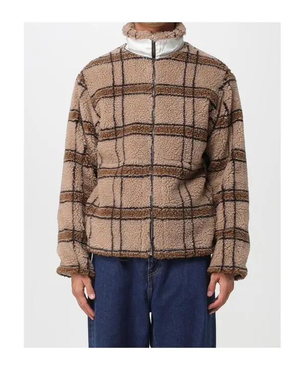 RANRA Plaid Zip-up Fleece Jacket