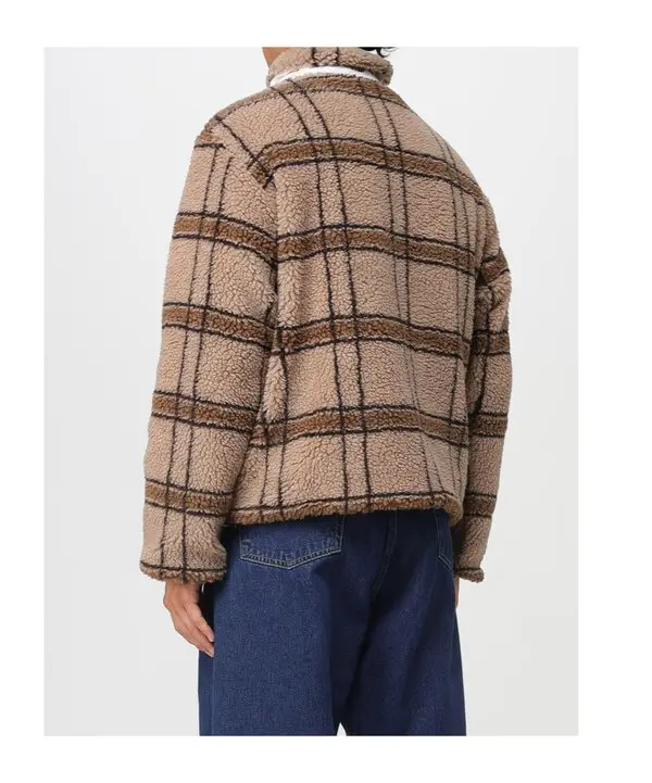 RANRA Plaid Zip-up Fleece Jacket