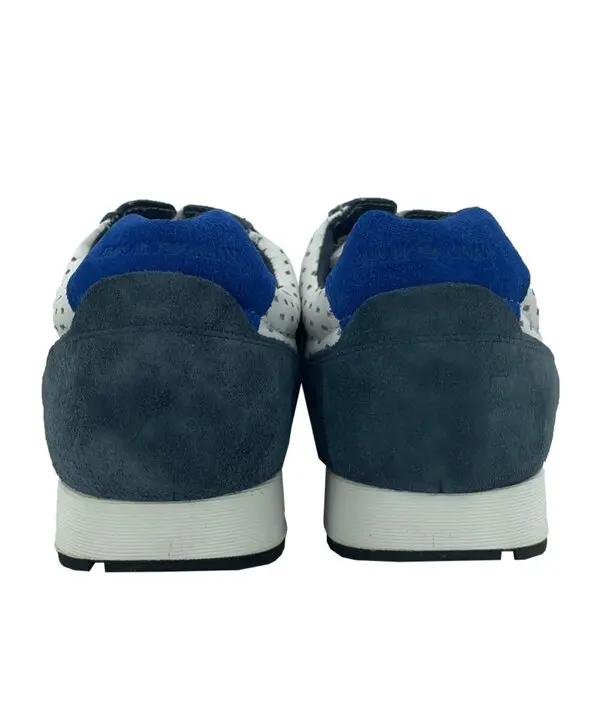 Emporio Armani Perforated Suede Lace-up Sneakers