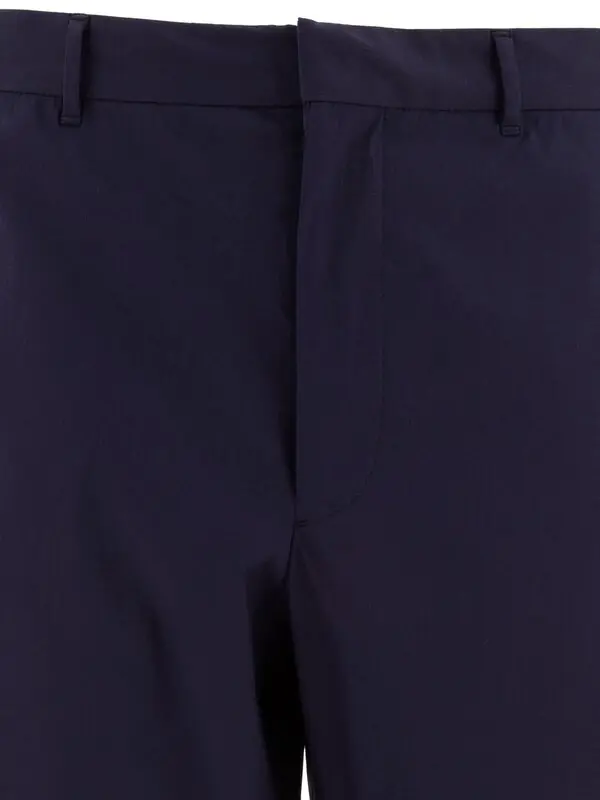 Prada Logo Patch Straight-leg Trousers