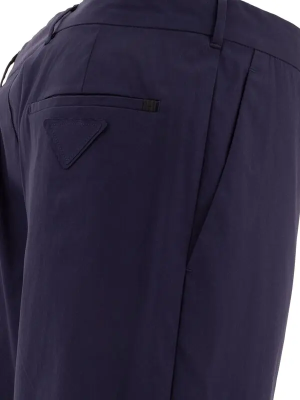 Prada Logo Patch Straight-leg Trousers