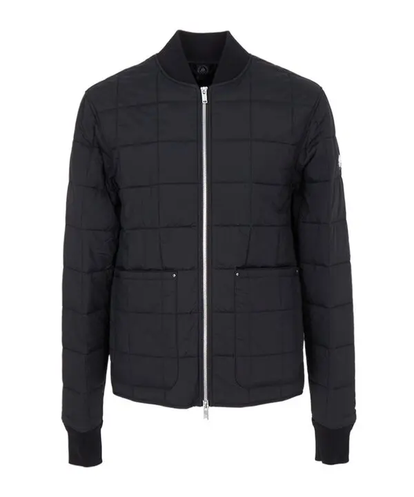 Moose Knuckles Quilted Long Sleeve Zip-up Jacket