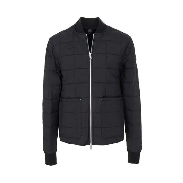 Moose Knuckles Quilted Long Sleeve Zip-up Jacket