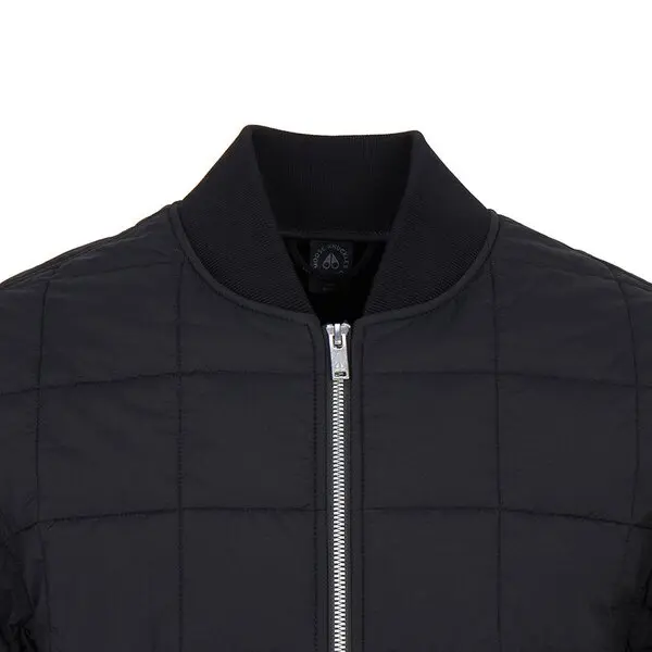 Moose Knuckles Quilted Long Sleeve Zip-up Jacket
