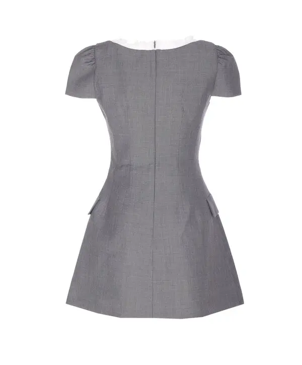 SHUSHU/TONG Scalloped Mini Dress