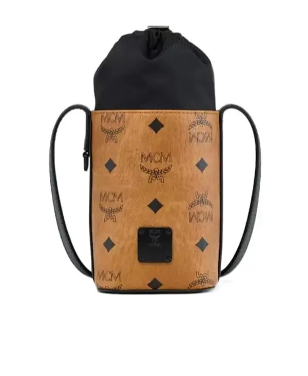 Mcm Printed Shoulder Bag - Brown