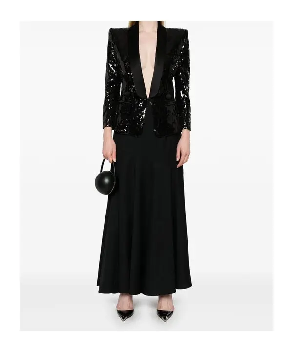 Balmain Sequined Lapel Blazer