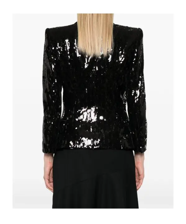 Balmain Sequined Lapel Blazer