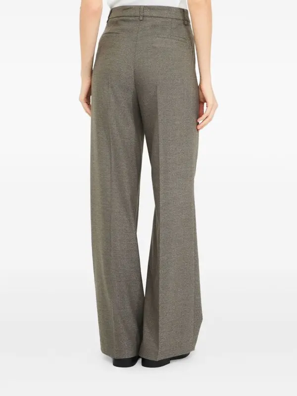 Liu Jo Belted Wide Leg Tailored Trousers - Gray