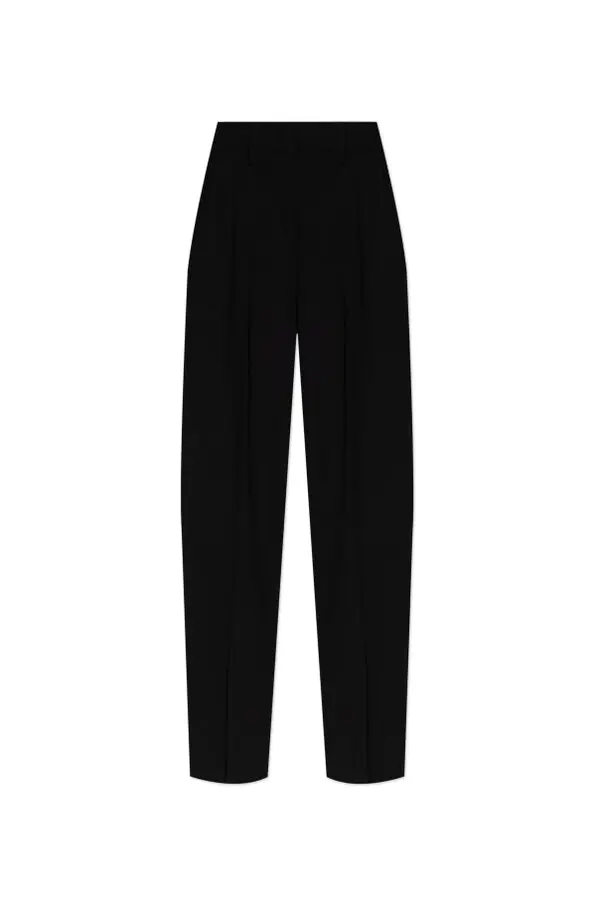 FORTE_FORTE Pleated Trousers - Black