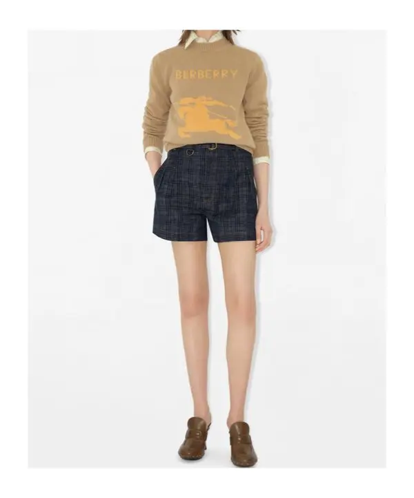 Burberry Logo Detailed Knitted Jumper - Flaxen