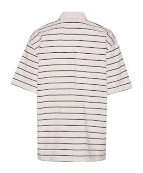 ROTATE BY BIRGER CHRISTENSEN Logo Patch Striped Oversized Polo Shirt - No