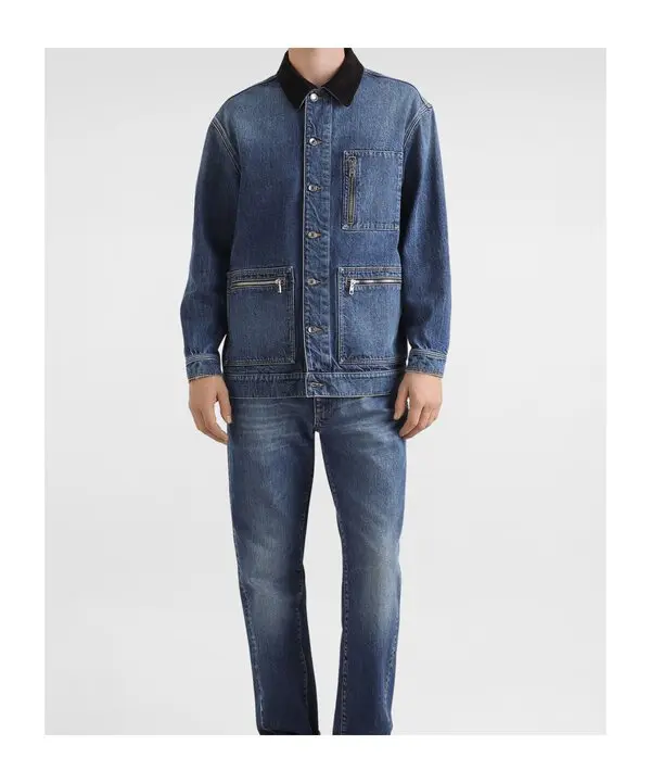 Dolce & Gabbana Logo Plaque Denim Jacket