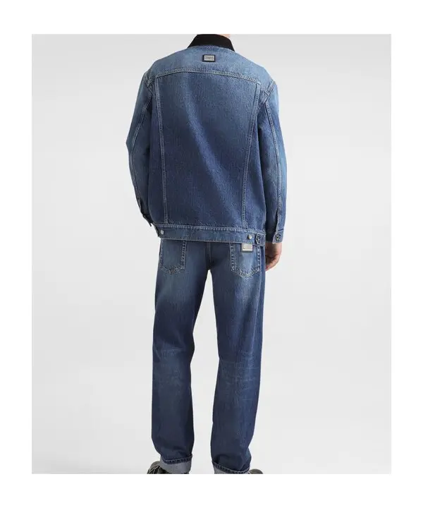 Dolce & Gabbana Logo Plaque Denim Jacket
