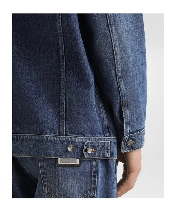 Dolce & Gabbana Logo Plaque Denim Jacket