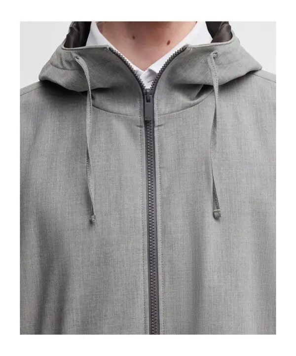 Hugo Boss Regular-fit Performance-stretch Hooded Jacket