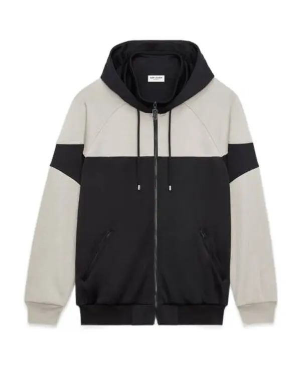 Saint Laurent Panelled Hooded Jacket