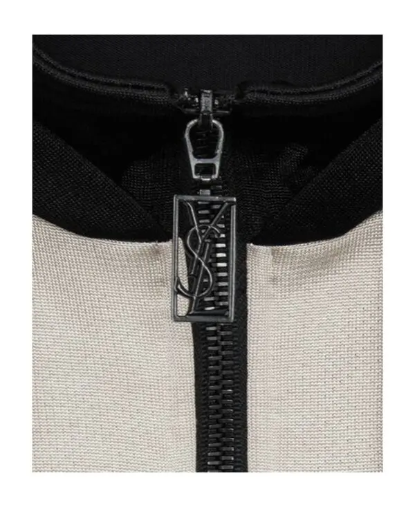 Saint Laurent Panelled Hooded Jacket