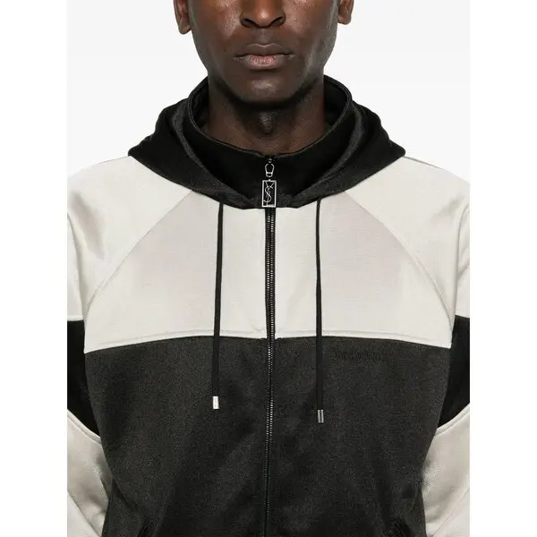 Saint Laurent Panelled Hooded Jacket