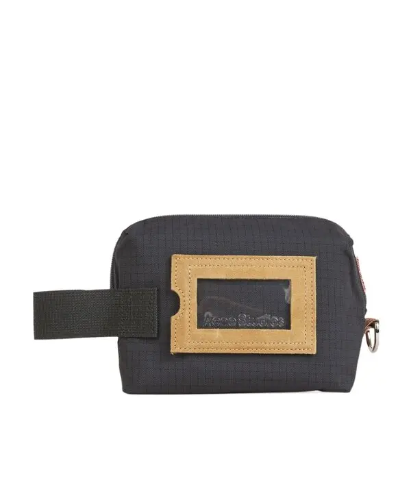 Acne Studios Logo Wash Bag - Black