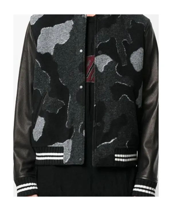 Off-White Logo-print Varsity Jacket